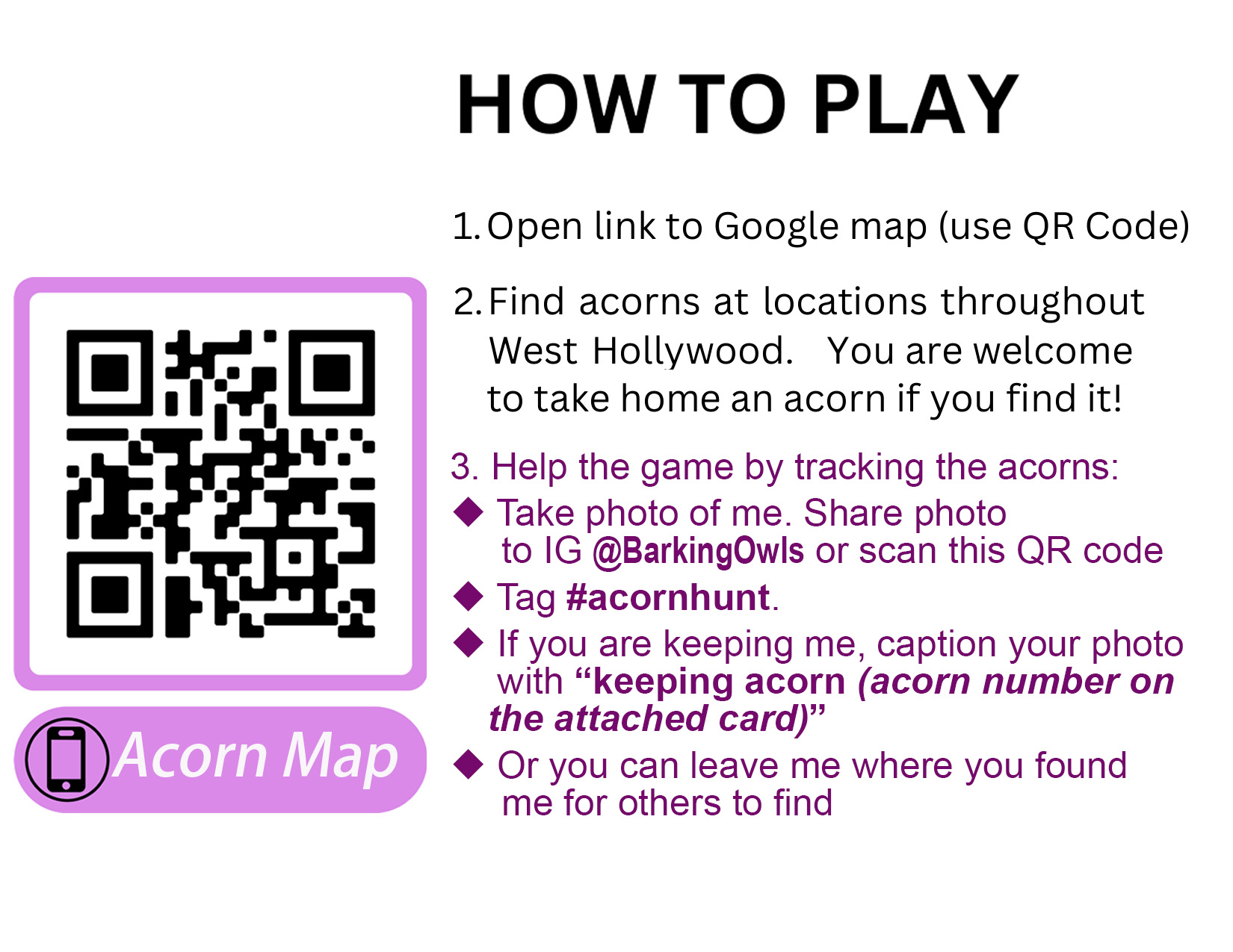 Acorn Treasure Hunt | Sophia Lee Art